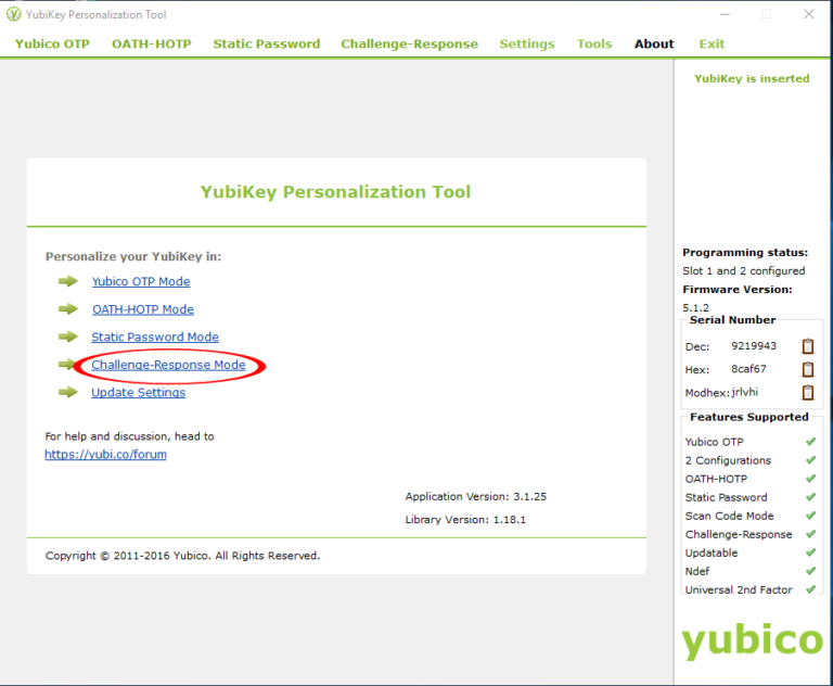 Windows 10 login with two factor authentication using a YubiKey ...
